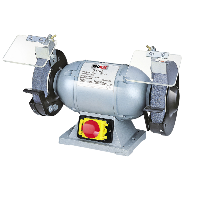 Touret à meuler PROMAC 230 V modèle 316E - FTFI | Vente outillage bois | Tournage bois